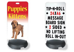 Tip N Roll ® Sidewalk Signs | National Readerboard Supply