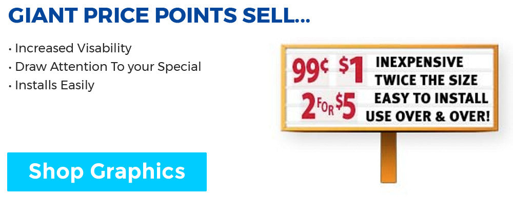 Readerboard Sign Lettering and Marquee Letters for Signs